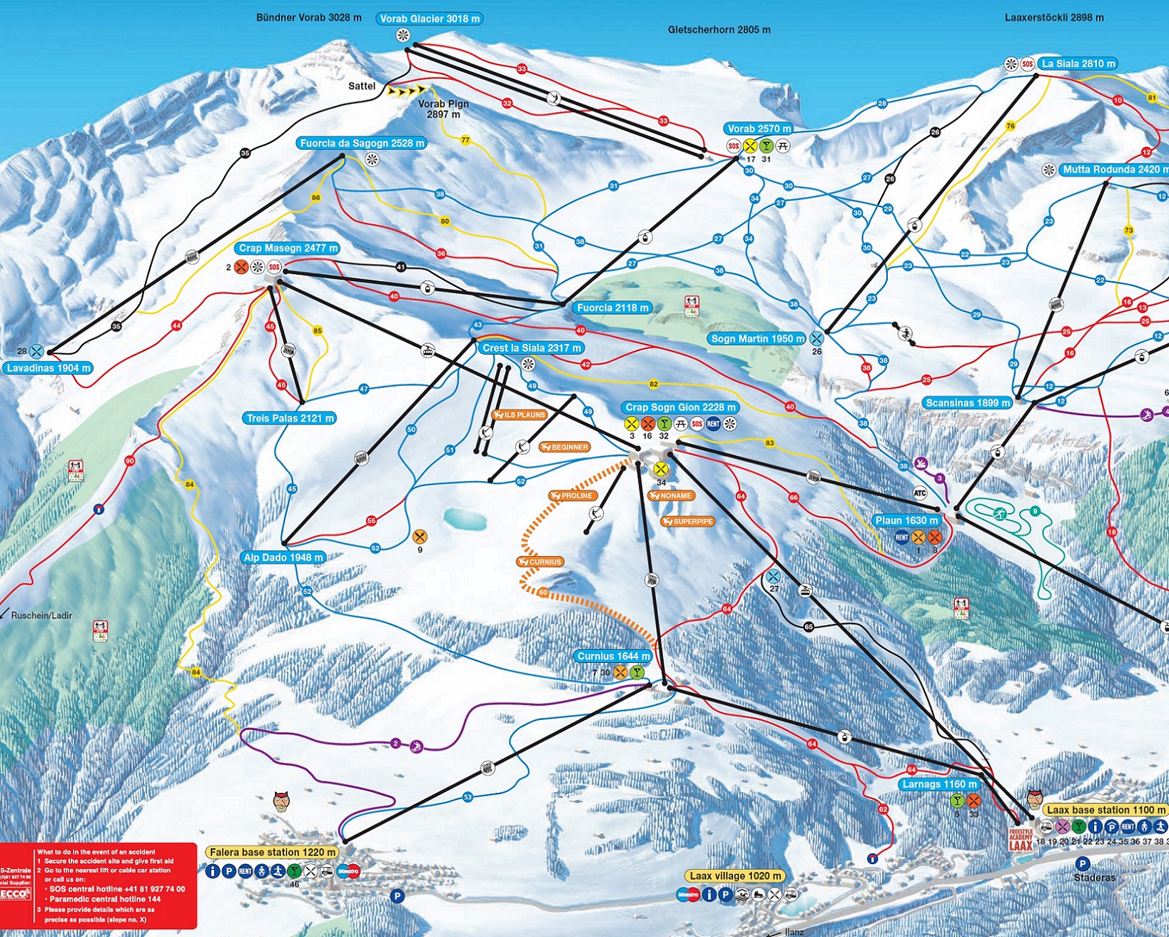 Laax Ski Resort Info Guide | Laax Flims Falera Switzerland Review
