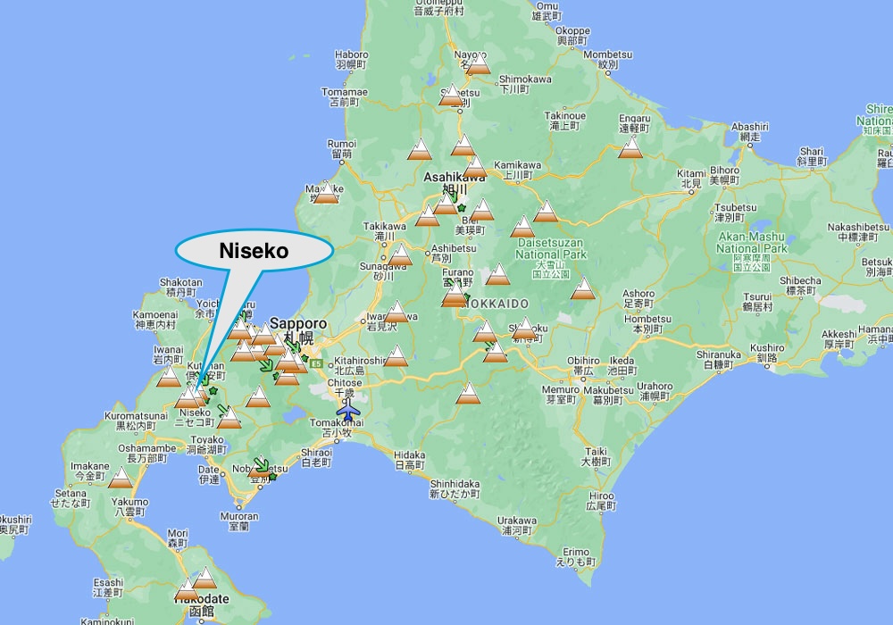 Niseko Japan Map