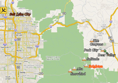 Getting to Brighton Ski Resort Utah