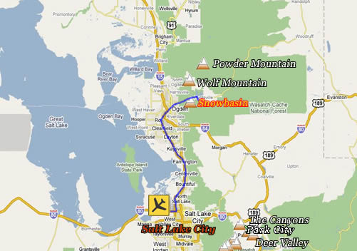 Getting to Snowbasin Ski Resort Utah