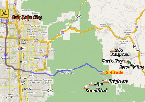 Getting to Solitude Resort Utah | Travel to Solitude Mountain